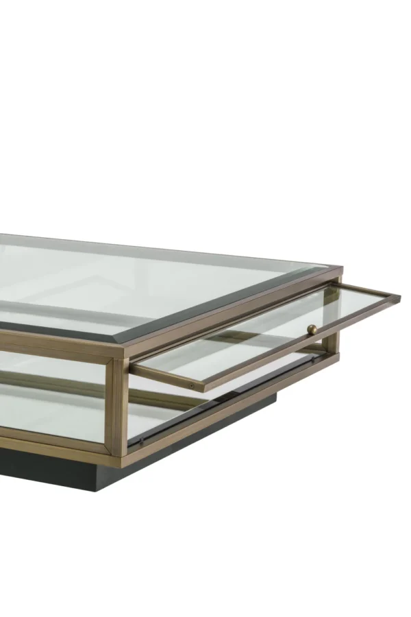 Toronto Brushed Brass Display Coffee Table - Avant Garde Furniture