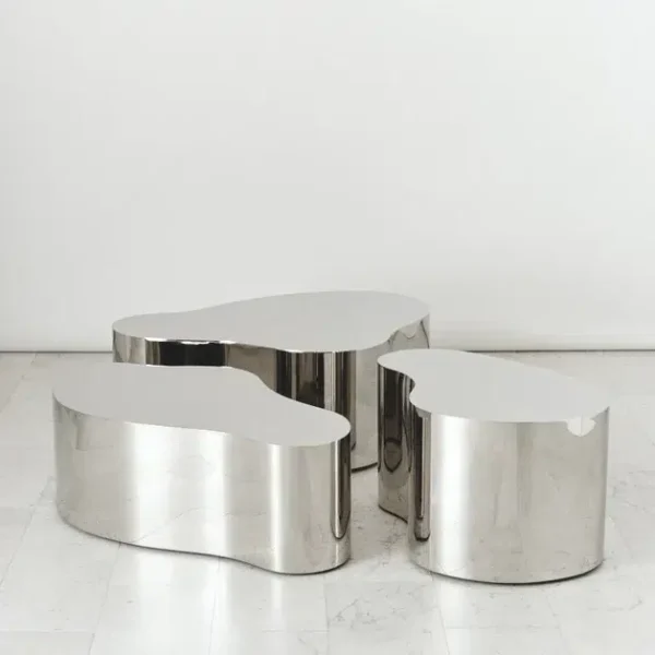 Reflection Chrome Coffee Table Set - Avant Garde Furniture