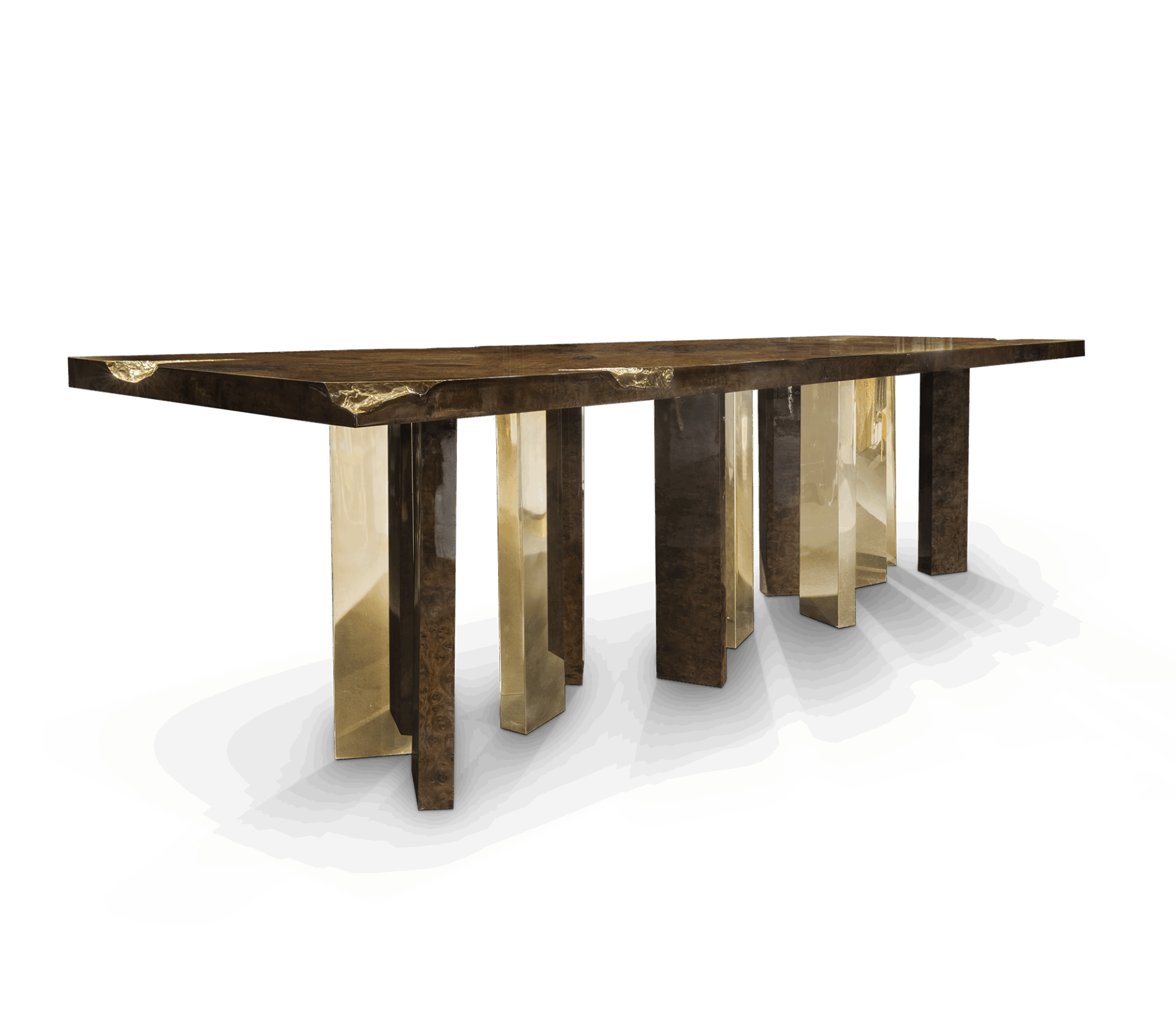 Calcutta Oro Marble Brushed Brass Coffee Table - Avant Garde Furniture