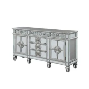 Amherst Brown Oak Antique Gold Buffet - Avant Garde Furniture