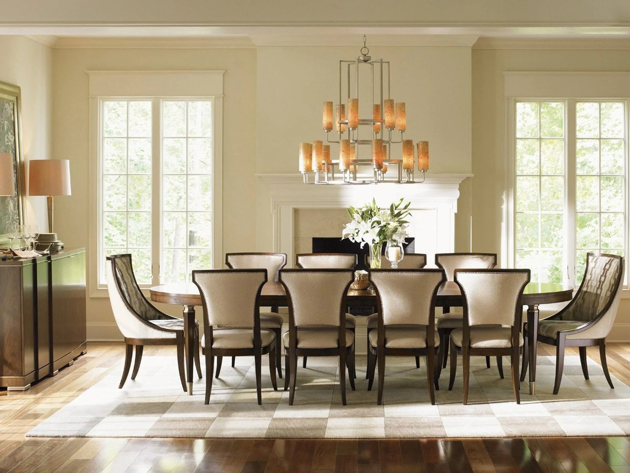 Gianni Antique Gold Walnut Dining Table – Avant Garde Furniture