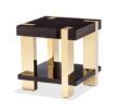 Cosmopolitan Ebony Gold Side Table - Avant Garde Furniture