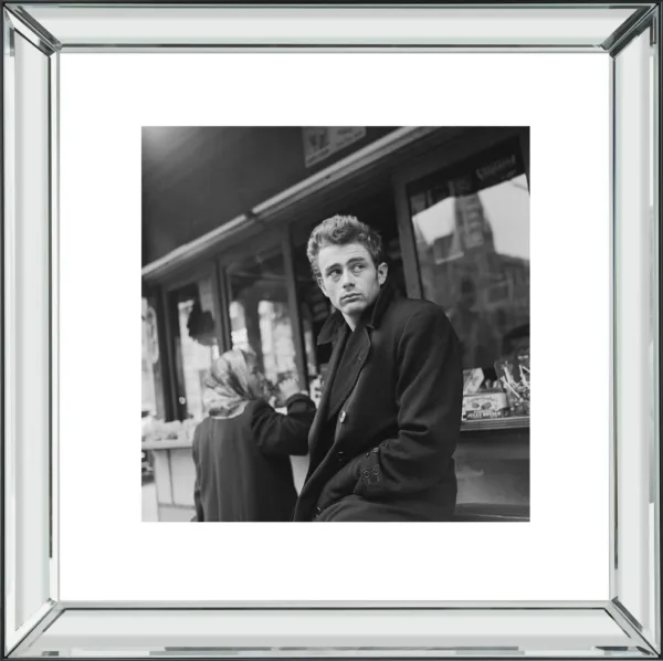 Iconic James Dean Smoking Mirror Art Print 56cm - Avant Garde Furniture
