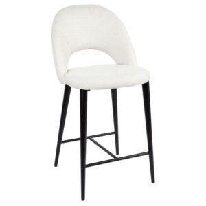 Austin Natural Linen Kitchen Stool - Avant Garde Furniture