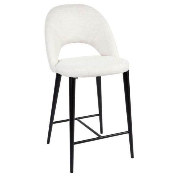 Austin Natural Linen Kitchen Stool - Avant Garde Furniture