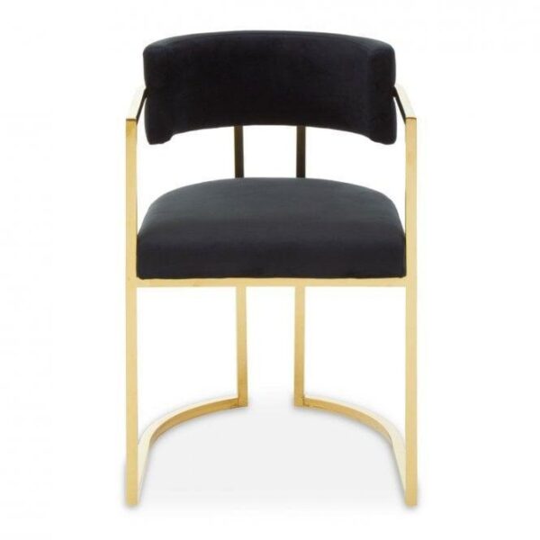 Azalea Light Beige Velvet Dining Chair - Avant Garde Furniture