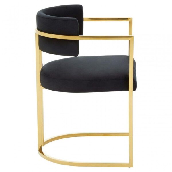 Azalea Light Beige Velvet Dining Chair - Avant Garde Furniture