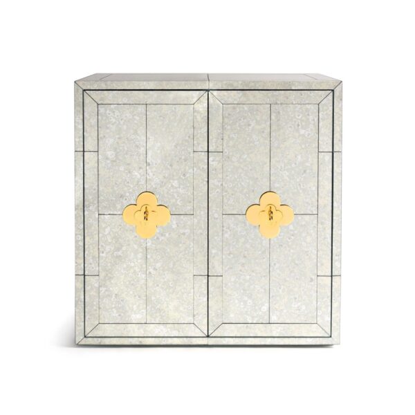Dalia Antique Mirror Chest Cabinet - Avant Garde Furniture