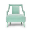 Elandra Mint Velvet Armchair Chair - Avant Garde Furniture