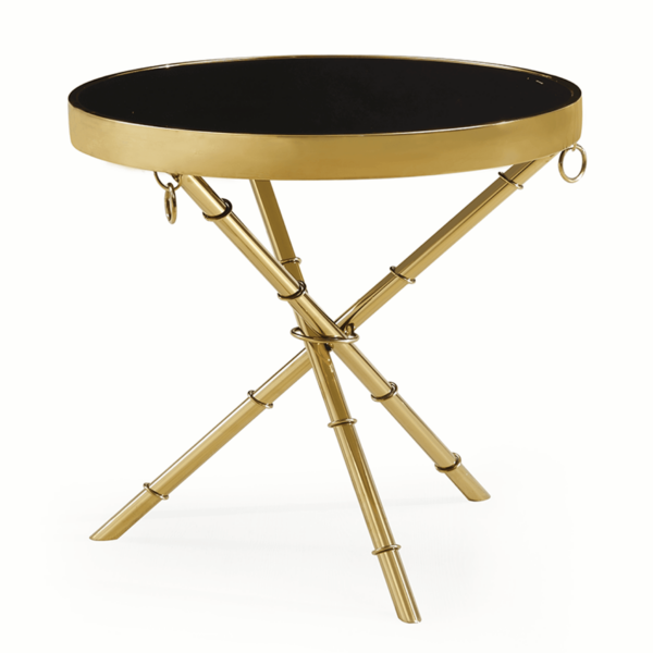 Gibbons Gold Black Side Table – Avant Garde Furniture