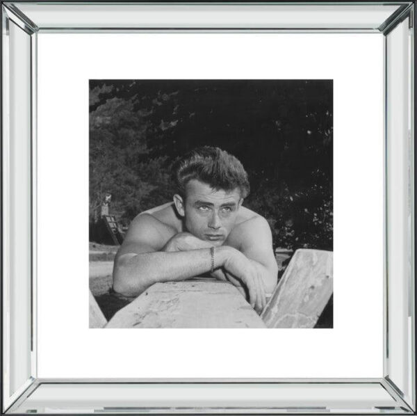 Iconic James Dean Smoking Mirror Art Print 56cm - Avant Garde Furniture