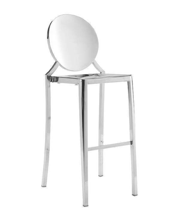 Maddox Chrome Counter Stool - Avant Garde Furniture