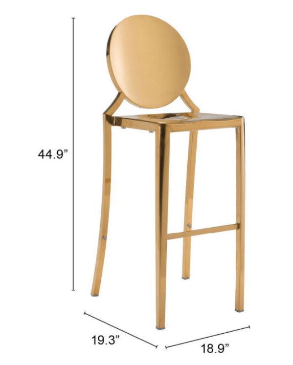 Maddox Chrome Counter Stool - Avant Garde Furniture