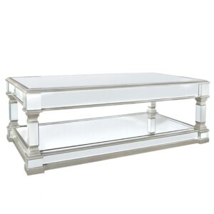 Naxos Silver Mirror Coffee Table 130cm - Avant Garde Furniture