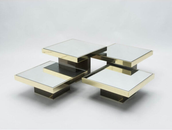 Roche Pink Marble Chrome Coffee Table Set – Avant Garde Furniture
