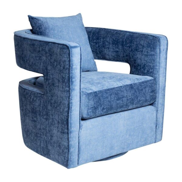 Siricco Light Blue Velvet Armchair - Avant Garde Furniture