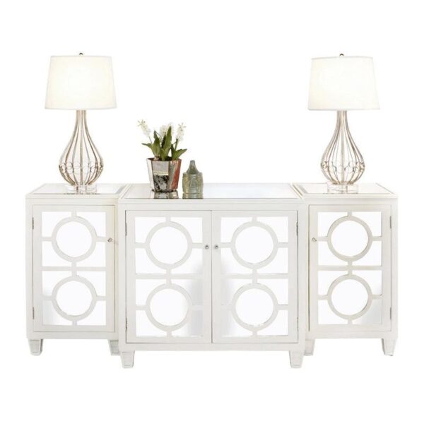 Stockton White Mirror Buffet 160cm - Avant Garde Furniture