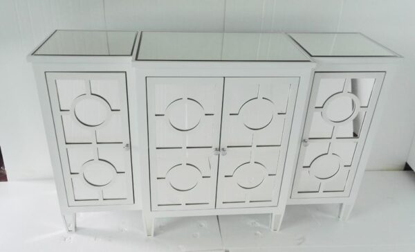 Stockton White Mirror Buffet 160cm - Avant Garde Furniture