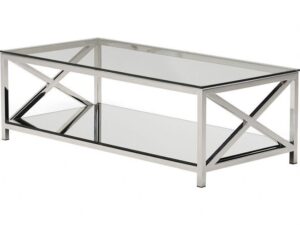 Trenton Chrome Silver Console Table - Avant Garde Furniture