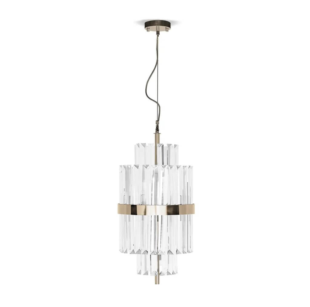 Libertine Brass Crystal Chandelier Pendant - Avant Garde Furniture