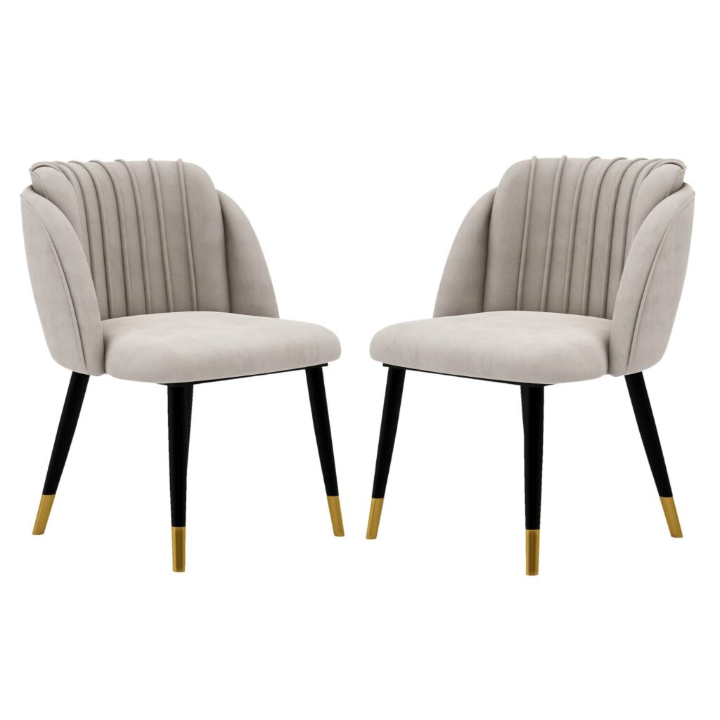 Bernhardt Stone Velvet Brass Dining Chair - Avant Garde Furniture