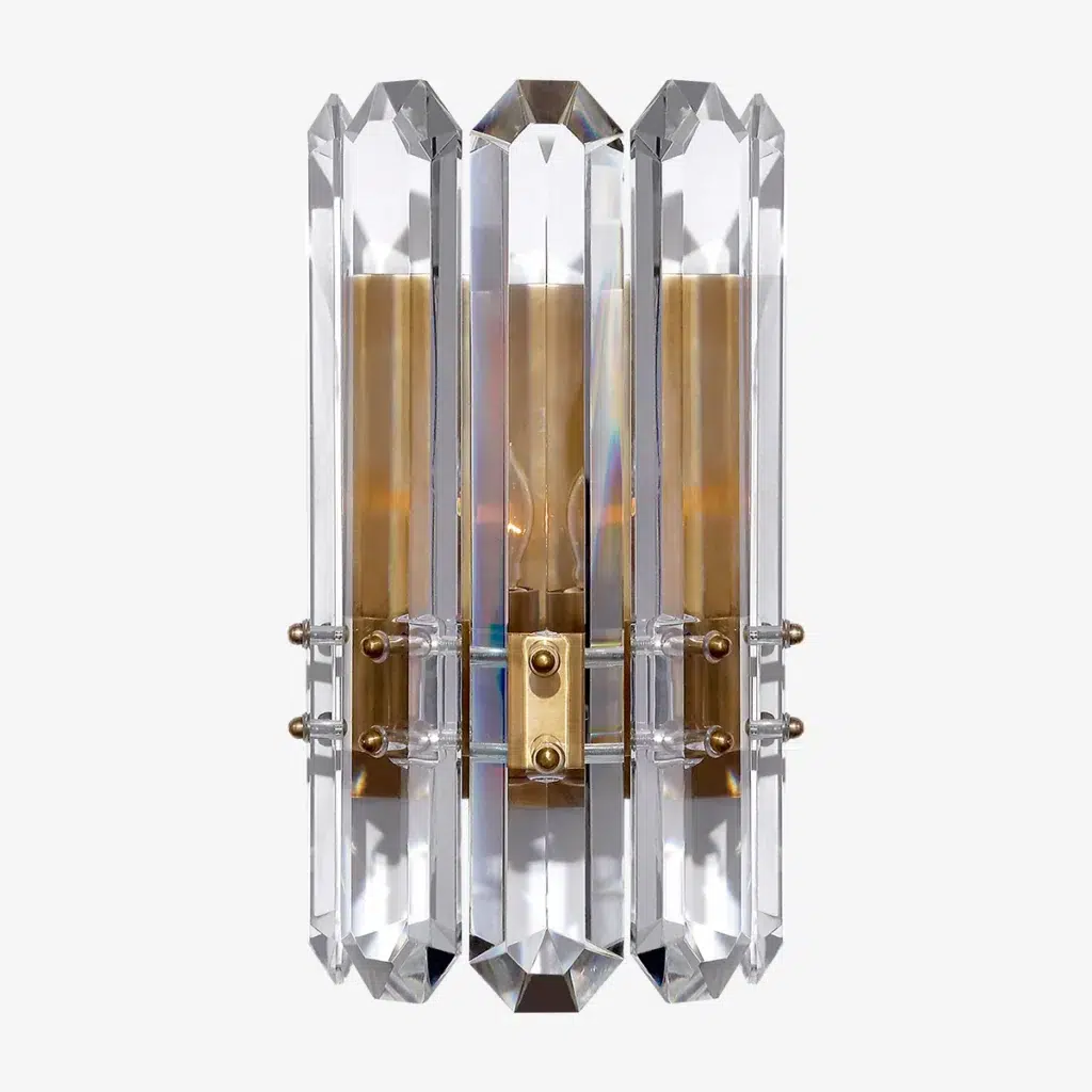Fontelle Crystal Brass Wall Light - Avant Garde Furniture