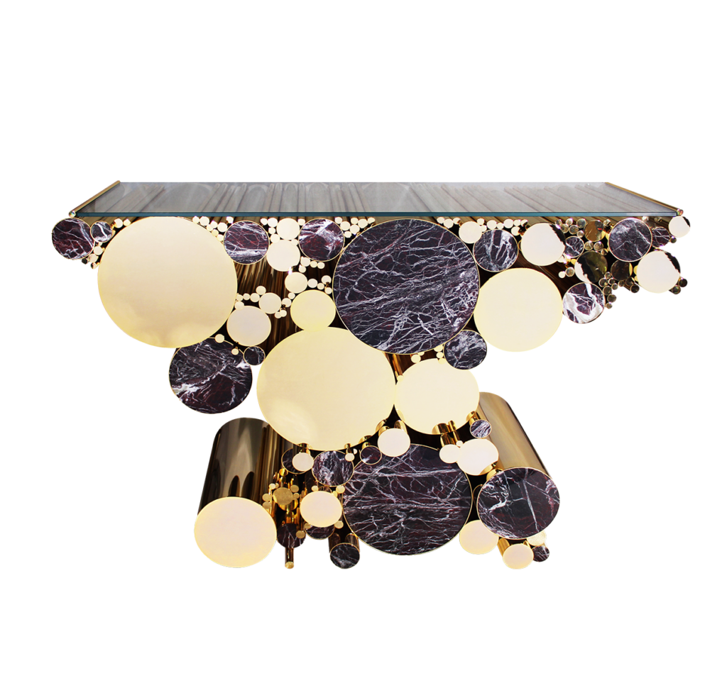 Waterford Gold Crystal Tier Table Light - Avant Garde Furniture