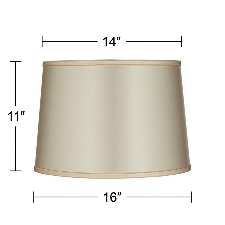 Imperial Cream Satin Gold Lamp Shade - Avant Garde Furniture