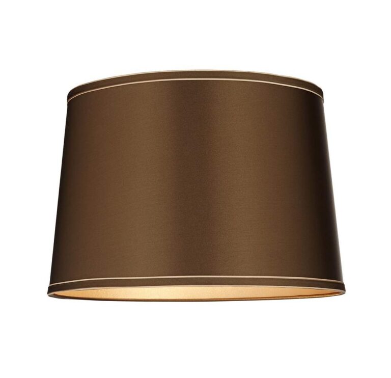 Imperial Brown Satin Gold Lamp Shade - Avant Garde Furniture