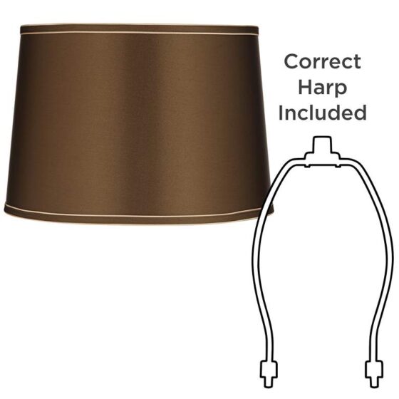 Imperial Beige Satin Gold Lamp Shade - Avant Garde Furniture